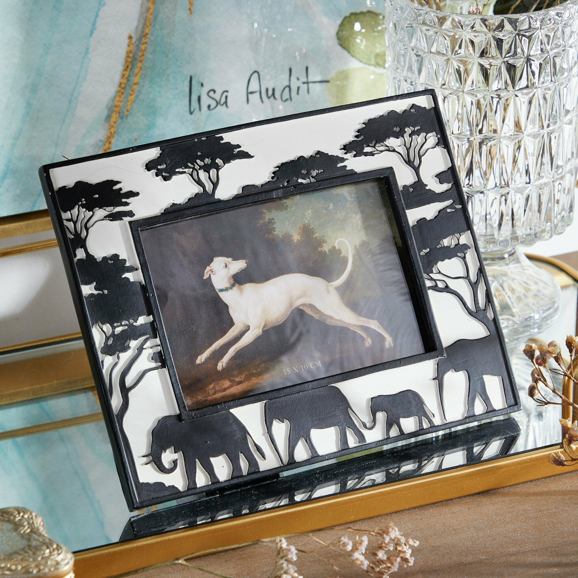 28-542 Фоторамка настольная с эффектом искусственного состаривания17x1x22см (15х10см), Glasar