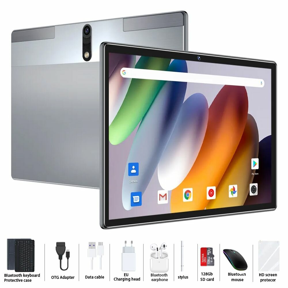 Планшет CJY S18 10.1 дюйма, 512 ГБ, Android 11, стилус, GPS, 4G LTE для игр и работы