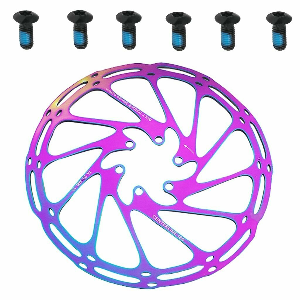 Диски с шестью отверстиями по центру велосипеда