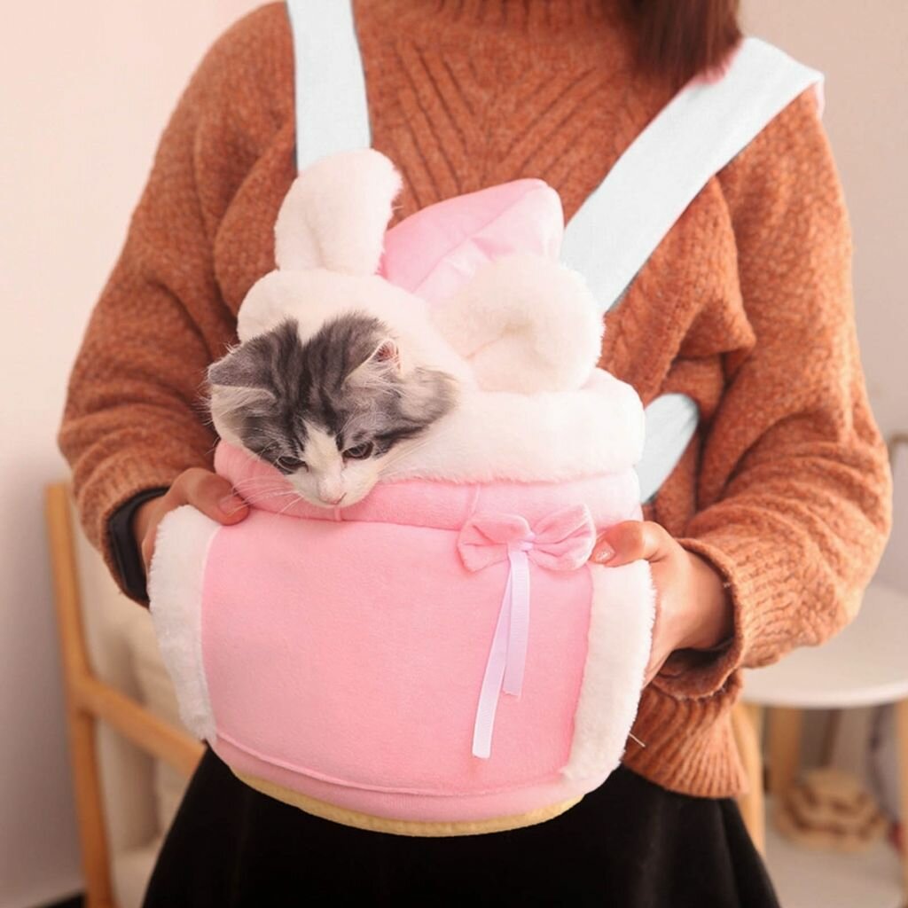 Наполнитель для кошачьего туалета Cat warm outing backpack-серый-M