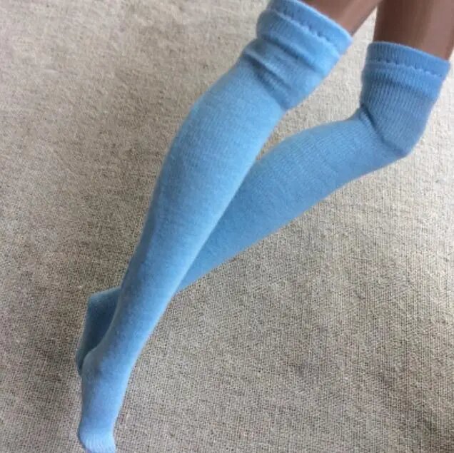 Голубые кукольные чулки до бедра Umedolly 1/6, COLOR 8