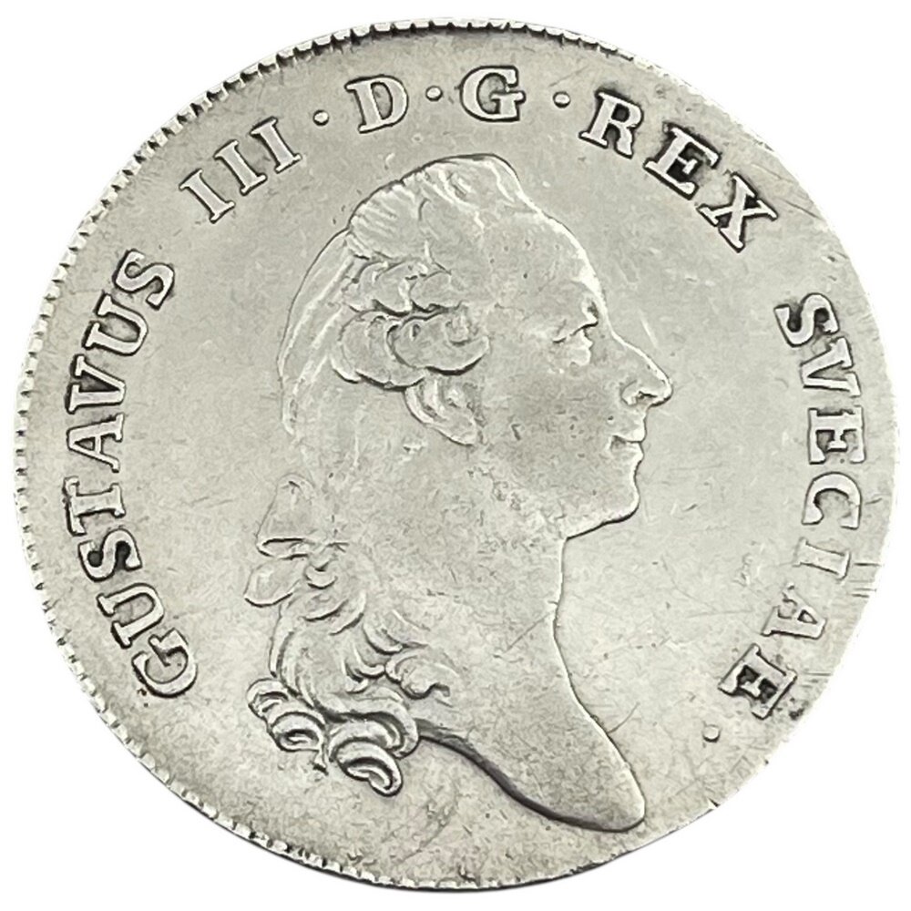 Швеция 1 риксдалер 1783 г. (OL)