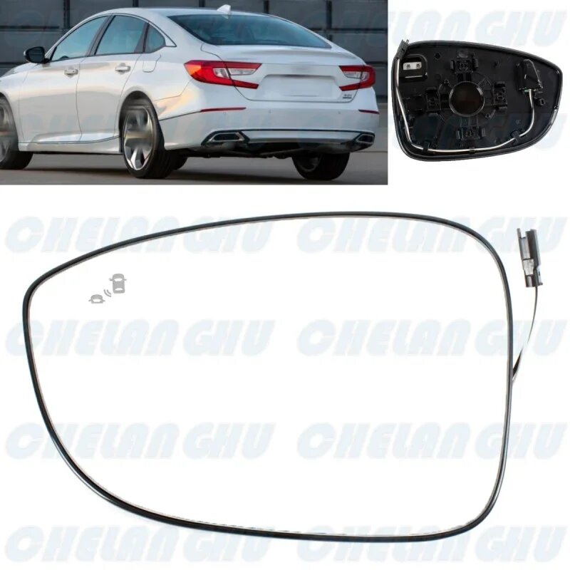 Левое боковое зеркало заднего вида с подогревом для слепых зон для Honda Accord 2018 2019 2020 2021 2022 2023 Американская версия Автомобильные аксессуары