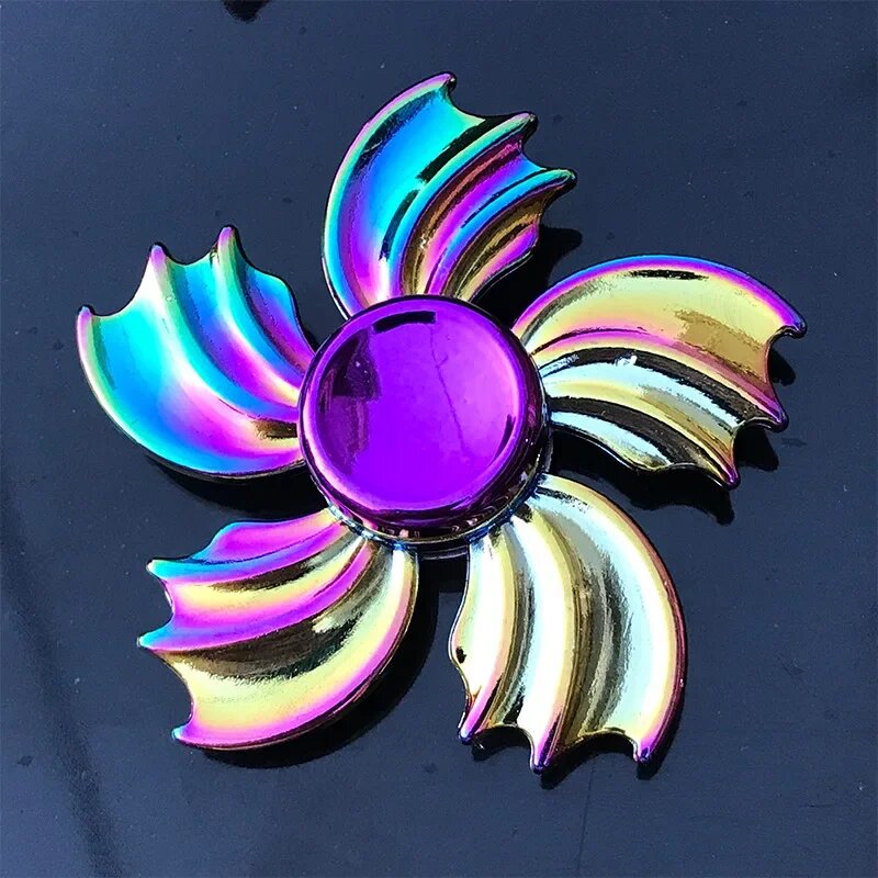Фиолетовый металлический спиннер Tri Spinner