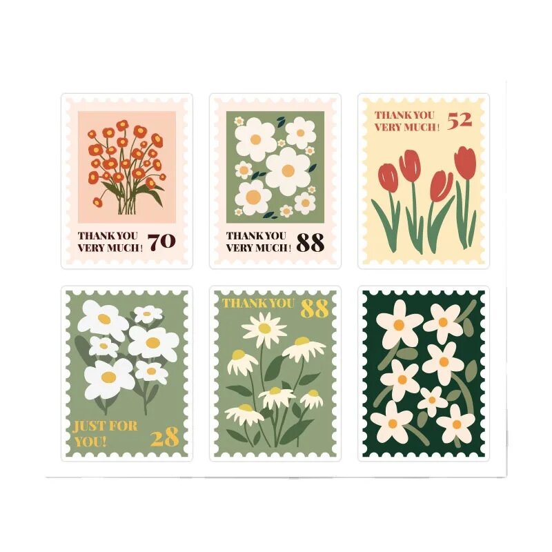 Декоративные наклейки "Thank You", бумага, 30 шт 30pcs