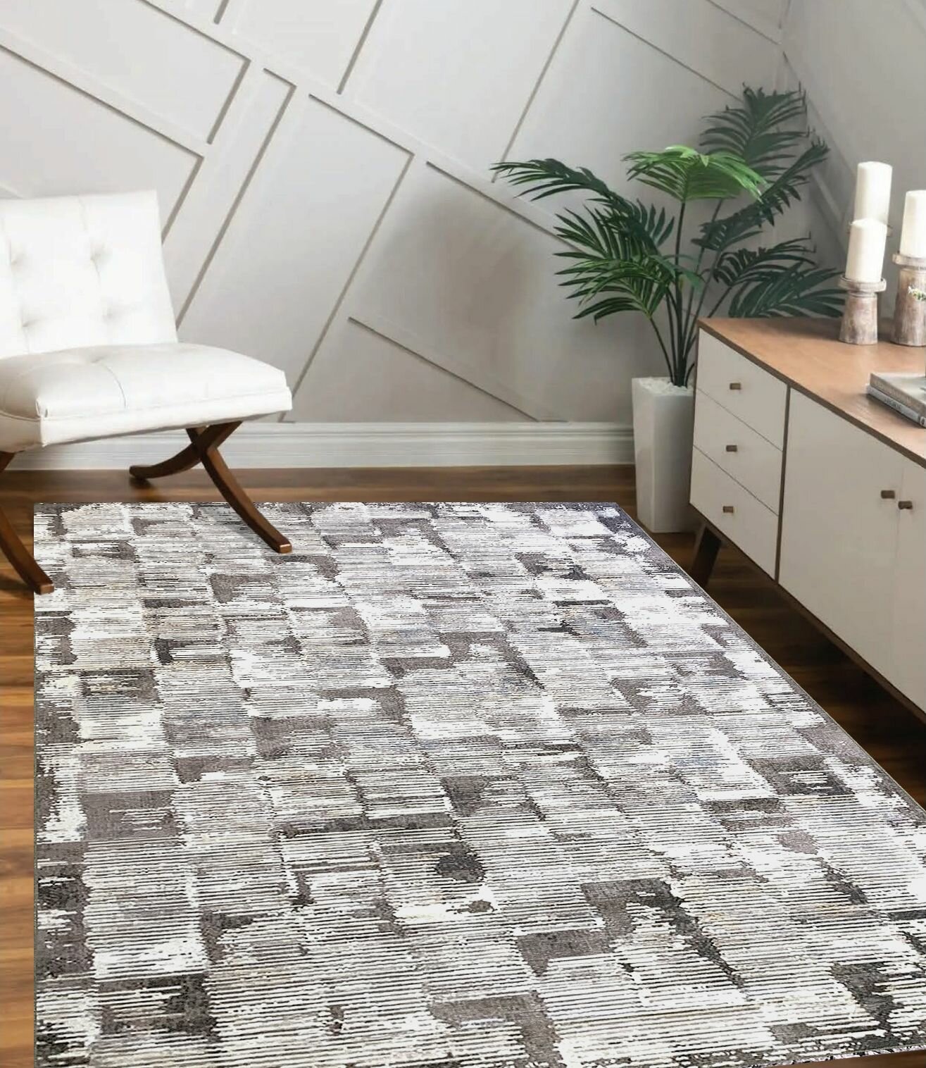 Ковер для комнаты на пол, палас в гостиную, Урбан 120х170