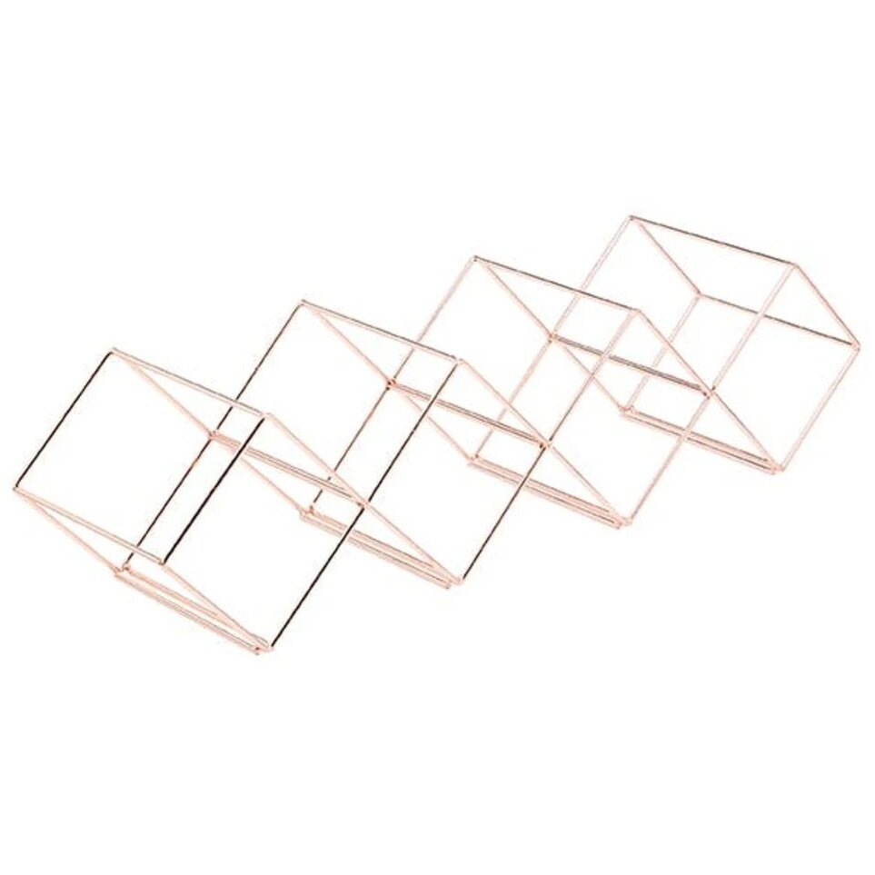 Полка для винных бутылок BarCraft Stackable Copper Wine Rack BCWRWIRECOP