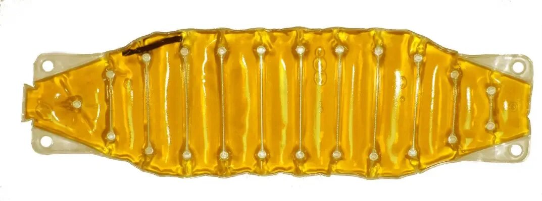 Грелка солевая "Линтуб" ПОЯС, саморазогревающиеся, многоразовая, 51x14 см оранжевая