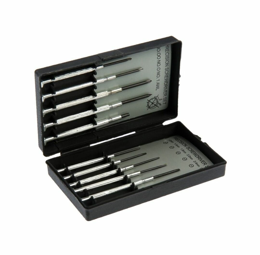 Набор отвёрток для точных работ, 11 шт
