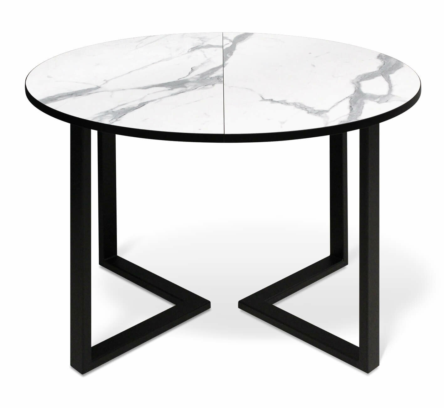 Стол SHT-T41/100-140 статуарио венато/черный