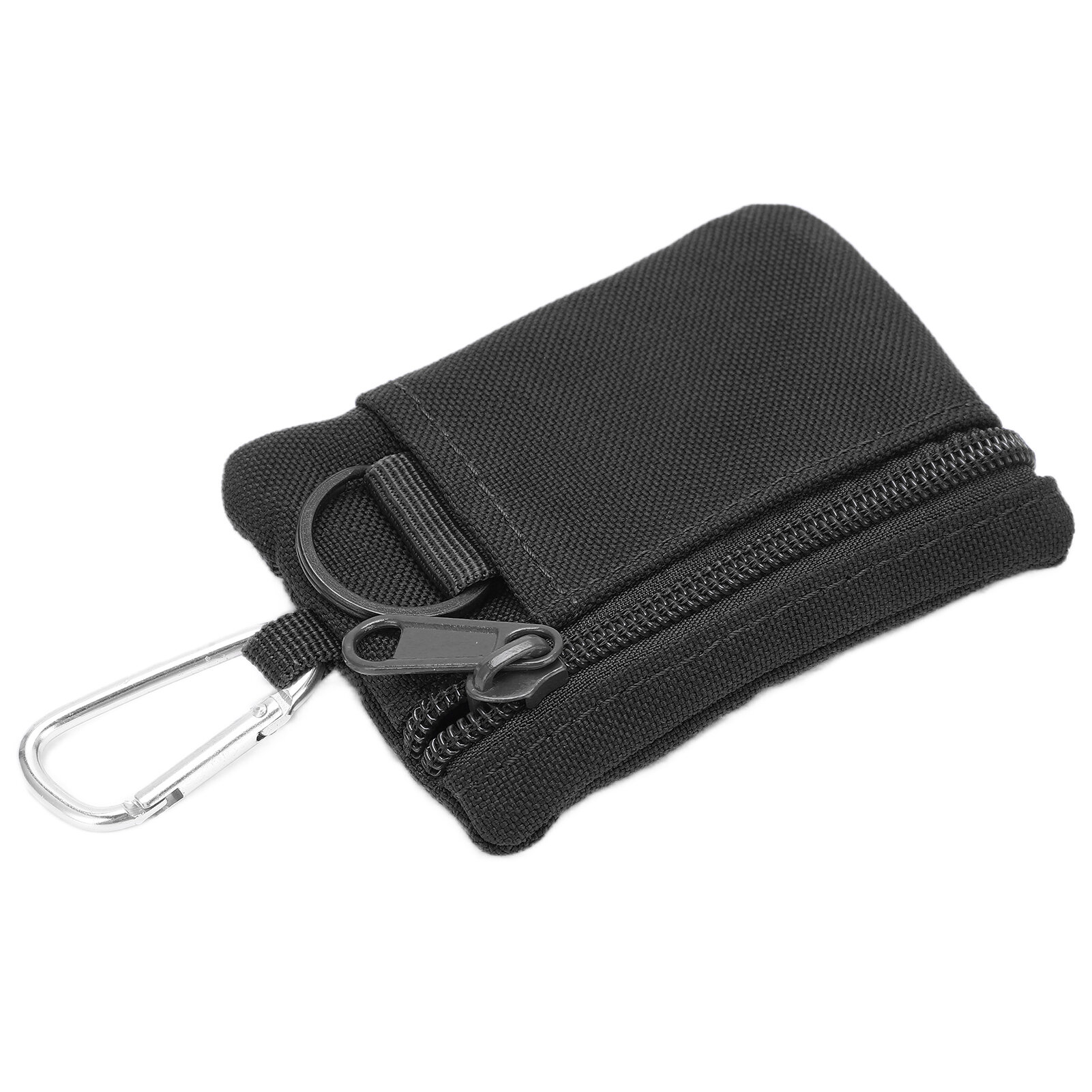 Открытый EDC Molle Pouch Кошелек Мини-портативный чехол для ключей EDC Сумка Портмоне с карабином Черный