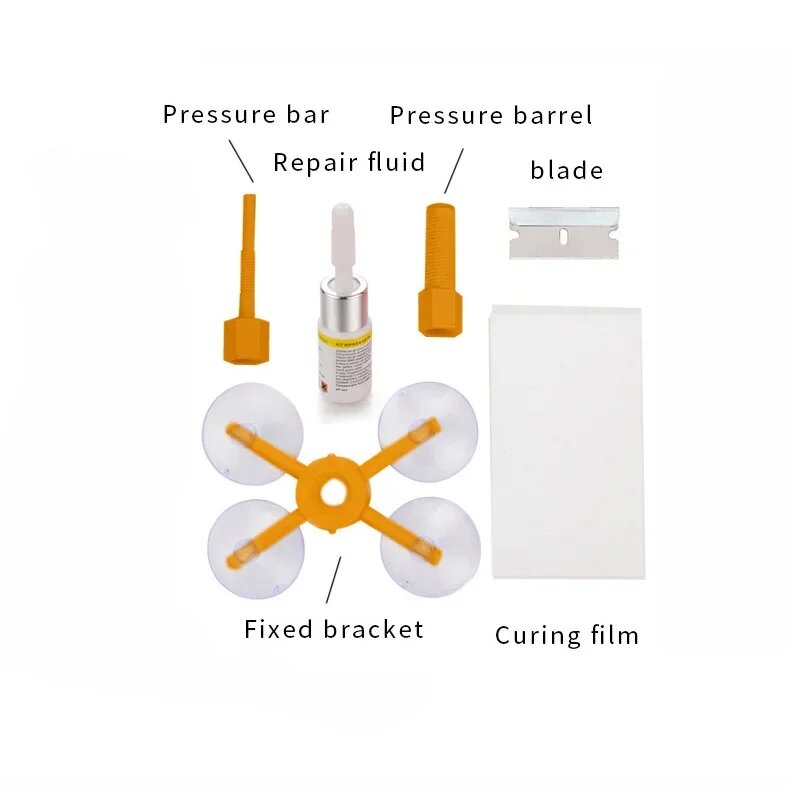 DIY комплект для ремонта лобового стекла автомобиля, набор инструментов для восстановления лобового стекла, большой чип, ремонт трещин, автомобильный комплект as show 3