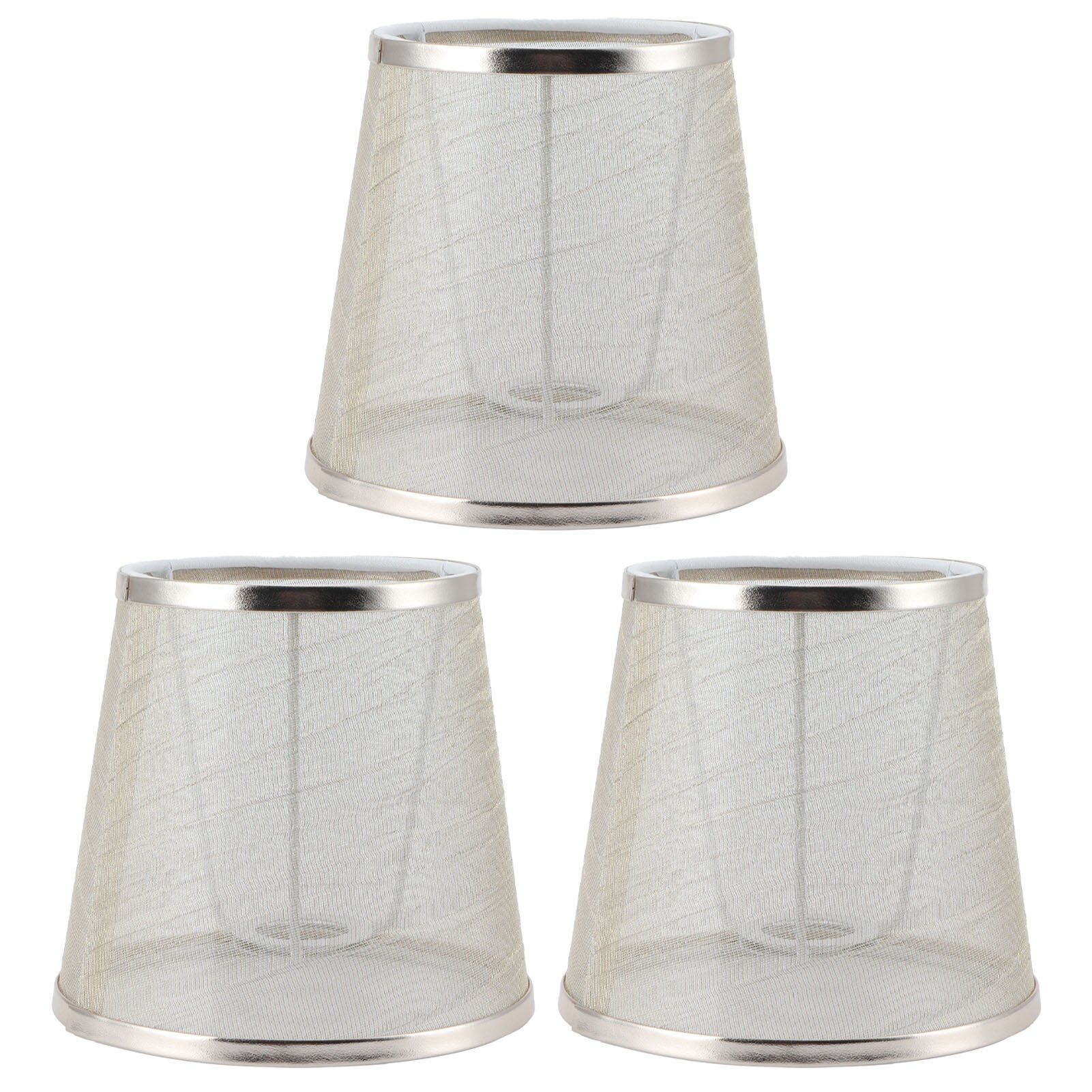 3 шт. тканевый абажур E14 Meson, современный европейский стиль, абажур для свечи, люстры, золото