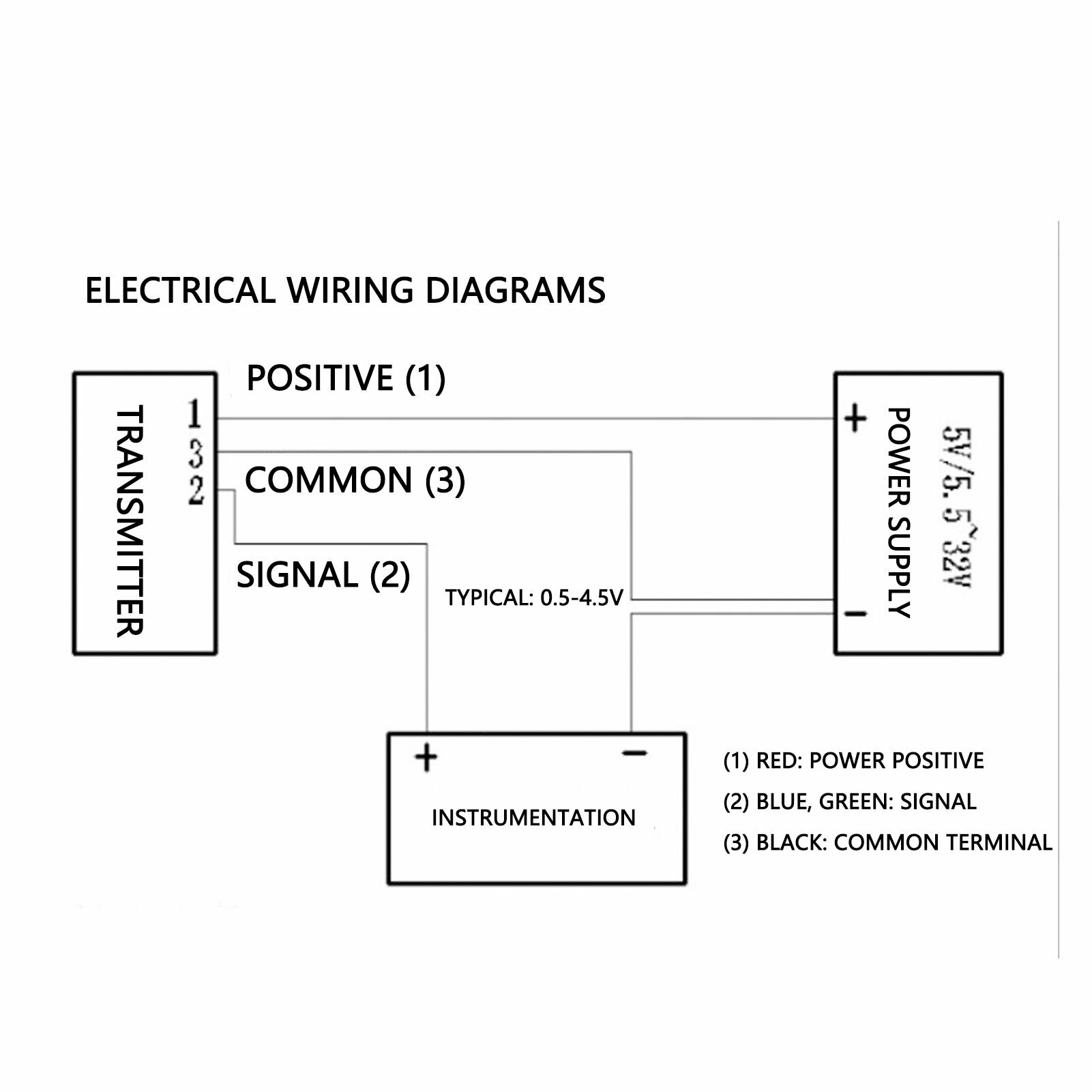 Датчик давления G1/4, 0,5–4,5 В, выходной датчик давления, датчик для масла, 5–12 В, 0,5 МПа