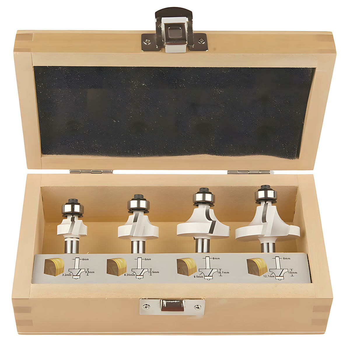 Набор фрез (4 шт, хвостовик 8 мм) MAKITA D-53534