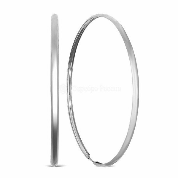 Серьги конго, серебро, 925 проба