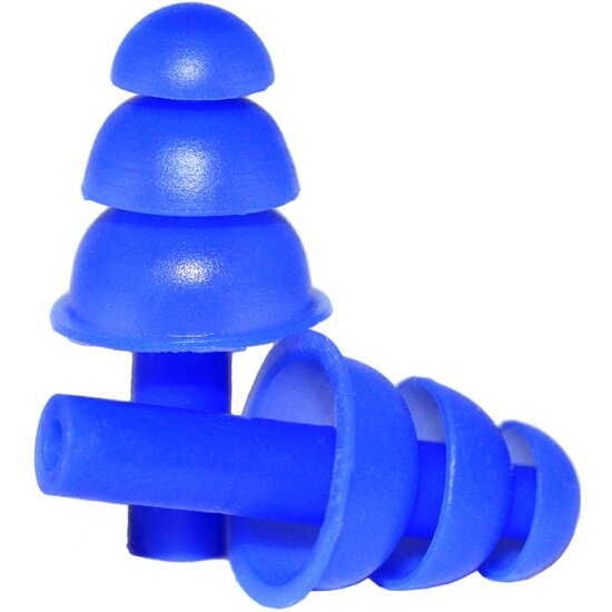 Беруши Fanswim силиконовые, 2 шт, голубые