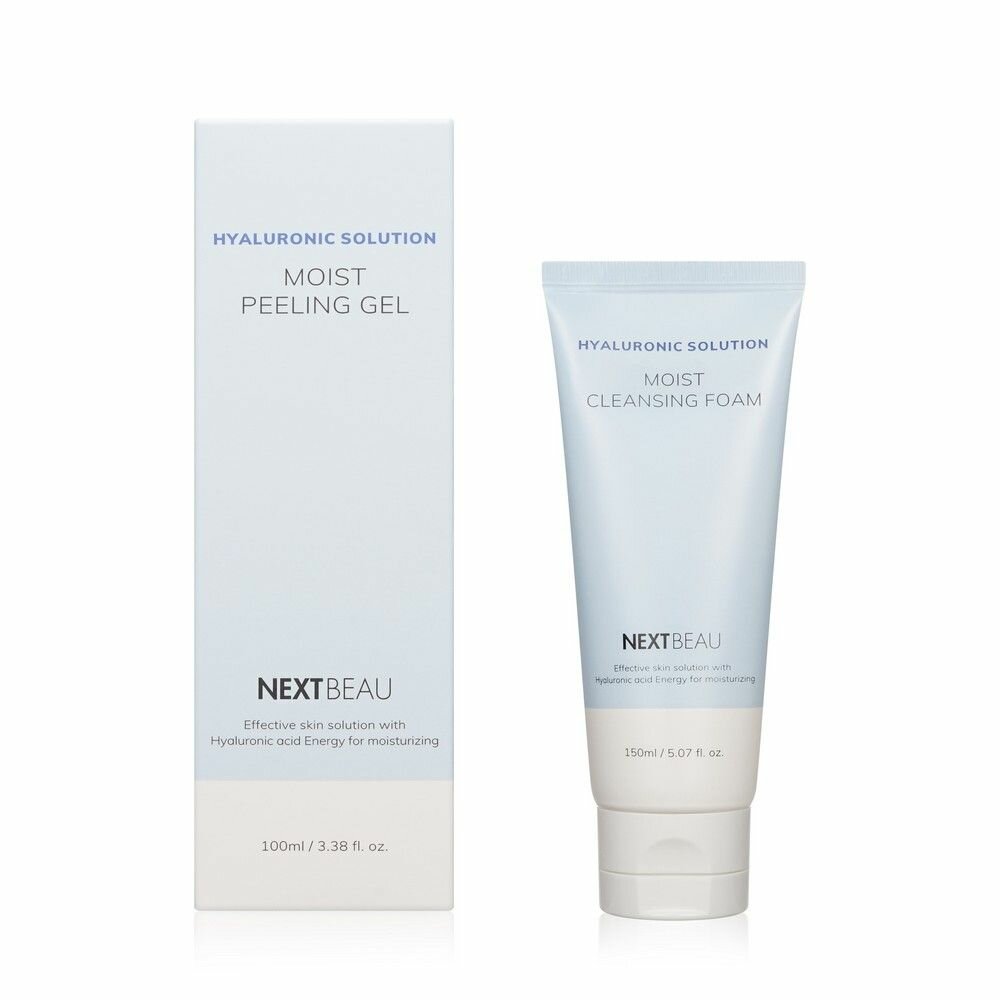 Увлажняющий отшелушивающий пилинг-гель для лица Nextbeau Hyaluronic Solution "Moist Peeling Gel" с гиалуроновой кислотой 100 мл