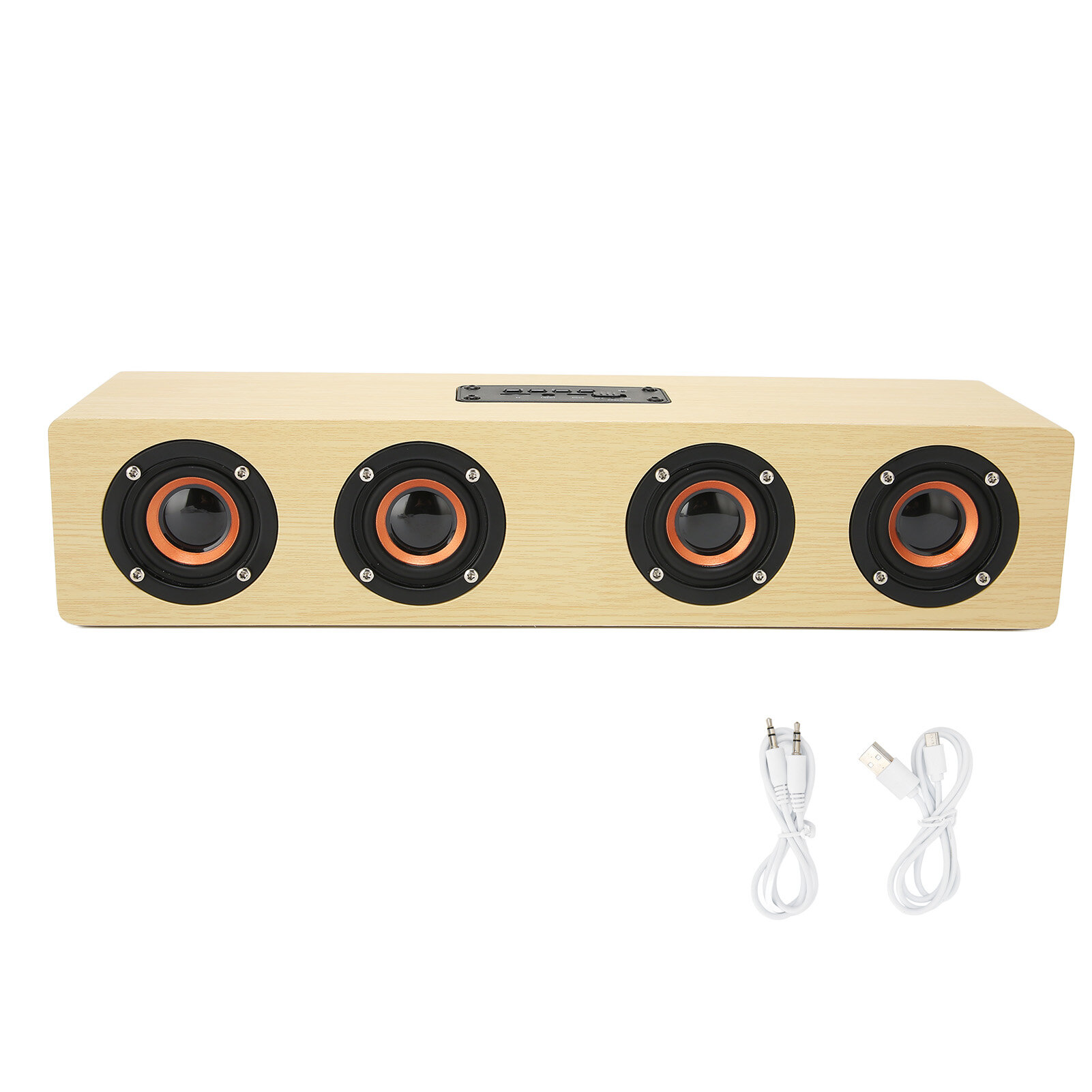 Деревянный динамик Bluetooth Stereo Hands Бесплатная вызов тяжелой басовой настольный настольный динамик для мобильного телефона для мобильных компьютеров деревянный зерно