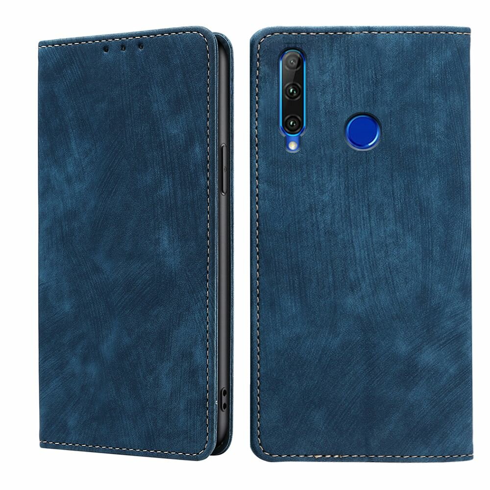 Чехол-книжка MyPads для Honor 10i/Honor 20 Lite 2019/Honor 20e/Huawei P Smart Plus 2019 / Хонор 10i мягкое прикосновение (синий)