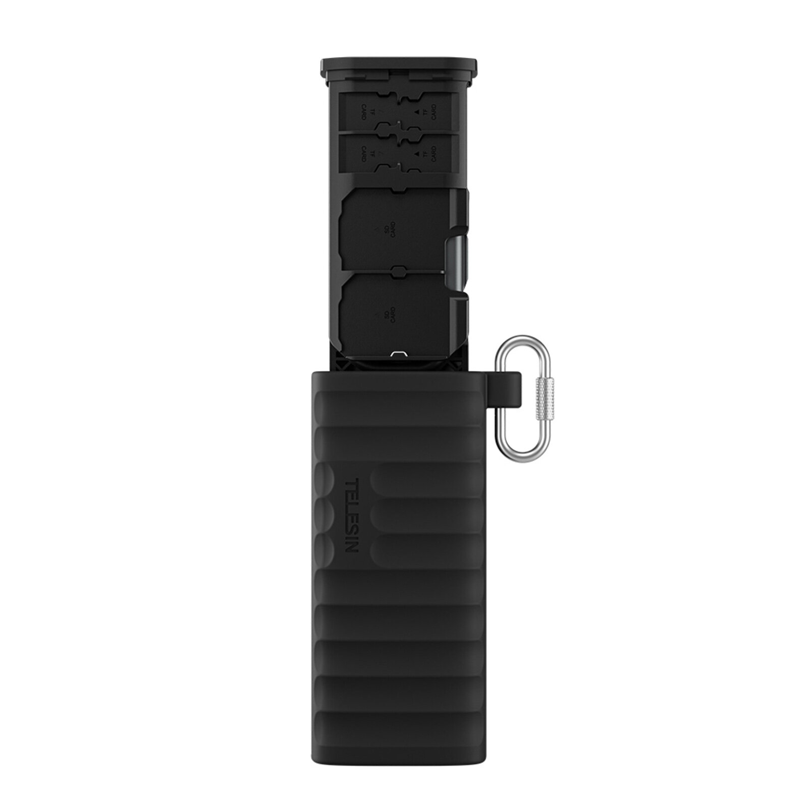 [通拓商品]TELESIN S6-MCR-01 2-в-1 многофункциональный картридер с футляром для хранения, высокоскоростной картридер TF/SD 312 МБ/с, чехол-держатель с интерфейсом Type-C