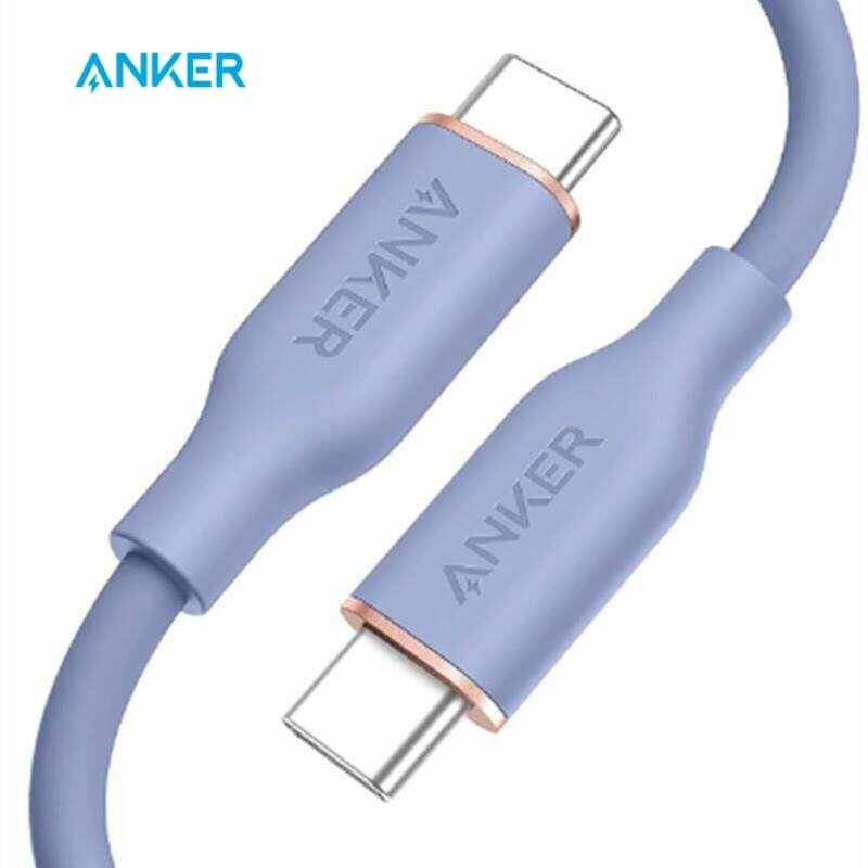 Anker 643 Силикон для кожи 5A Android Data Line 100W Двойной C - образный ноутбук PD Быстрая зарядка USB 2.0