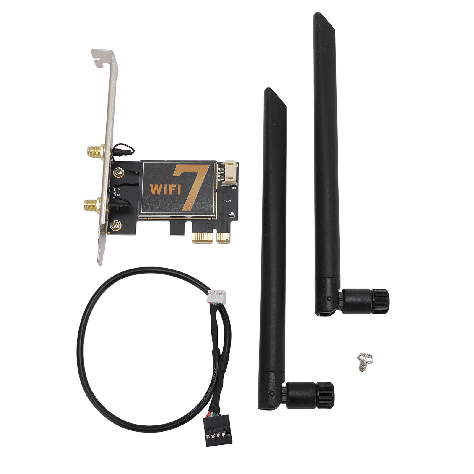 PCIe Network Card Беспроводная Fidelity 7 5400 Мбит / с 2,4G 5G 6G TRI Band PCIEX1 Сетевой адаптер для Win 10 11 для Linux для OpenWRT для Ubuntu с 8D -антенной