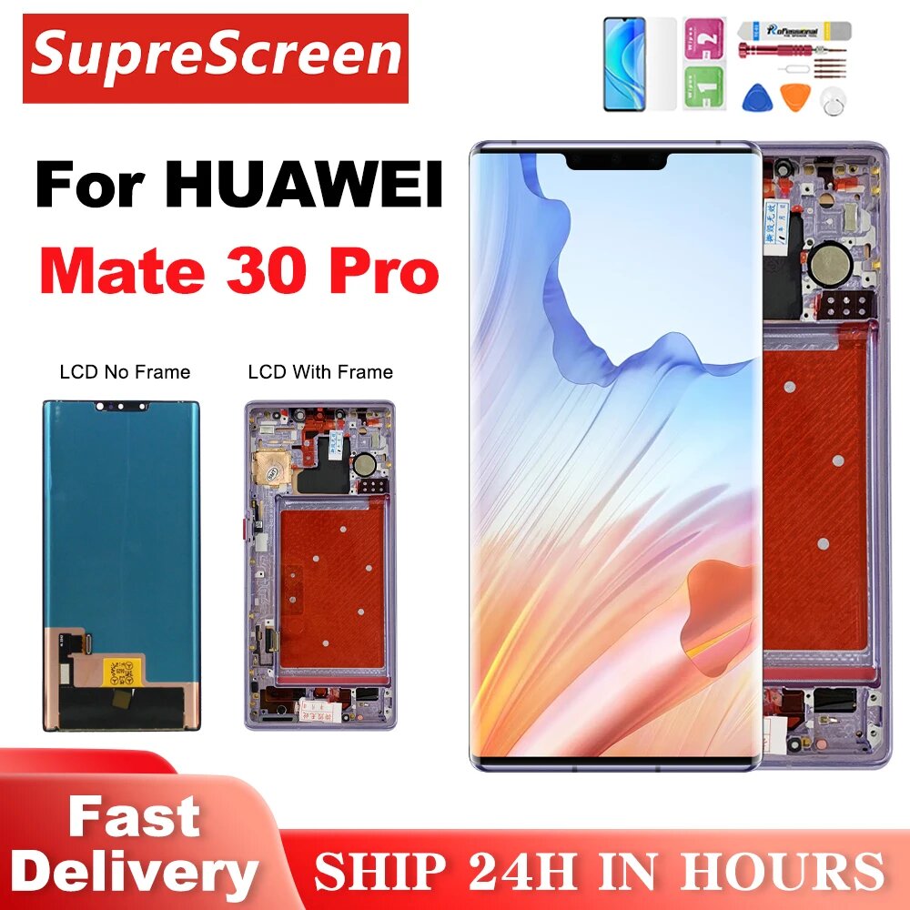 OLED-дисплей 120 Гц для Huawei mate 30 pro 5G, ЖК-дисплей LIO-L09 L29 AL00 TL00, дигитайзер сенсорного экрана в сборе, экран дисплея Mate30 pro