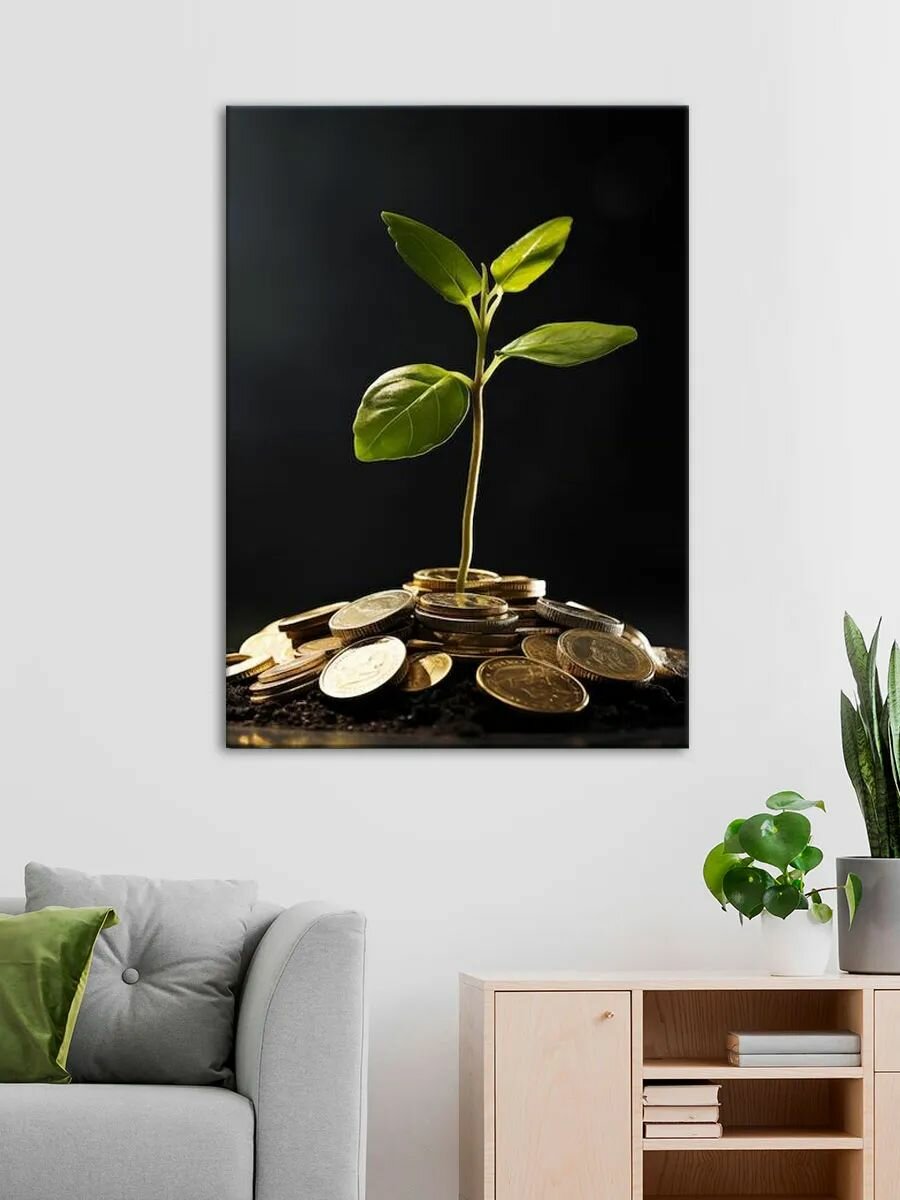 Картина на стену "Денежное дерево", 50x70 см