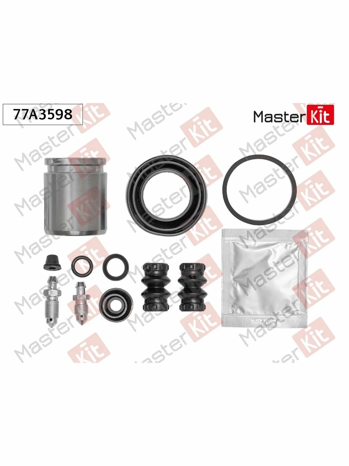 Ремкомплект тормозного суппорта+поршень Volkswagen PASSAT (3B3) 2000 - 2005, MASTERKIT 77A3598