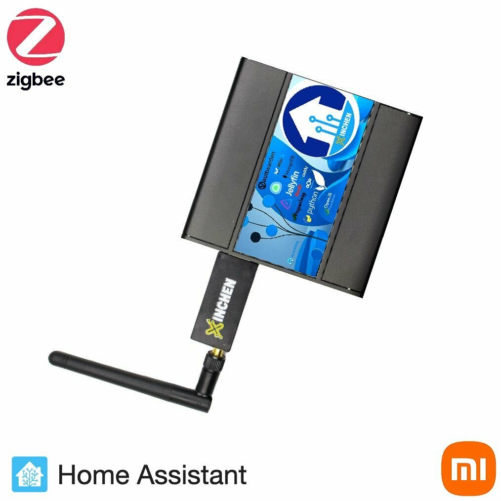 Мини-сервер Home Assistant с Wi-Fi и Bluetooth для умной автоматизации Home Assistant станция 4ГБ/32ГБ с Zigbee хабом