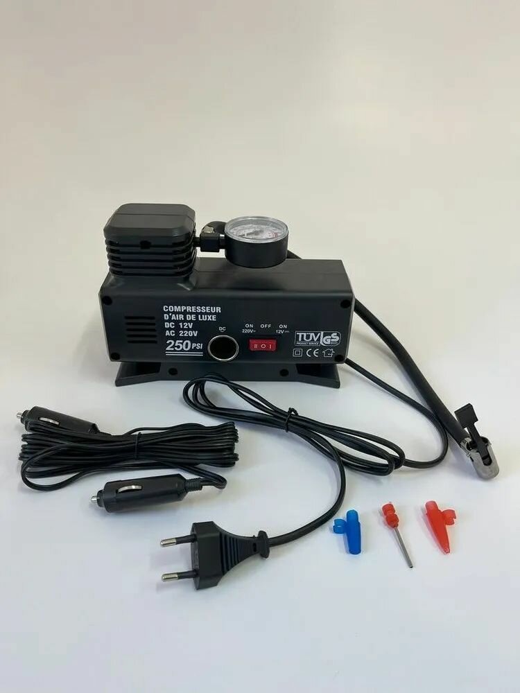 Компрессор автомобильный насос электрический 220в и 12v 35л