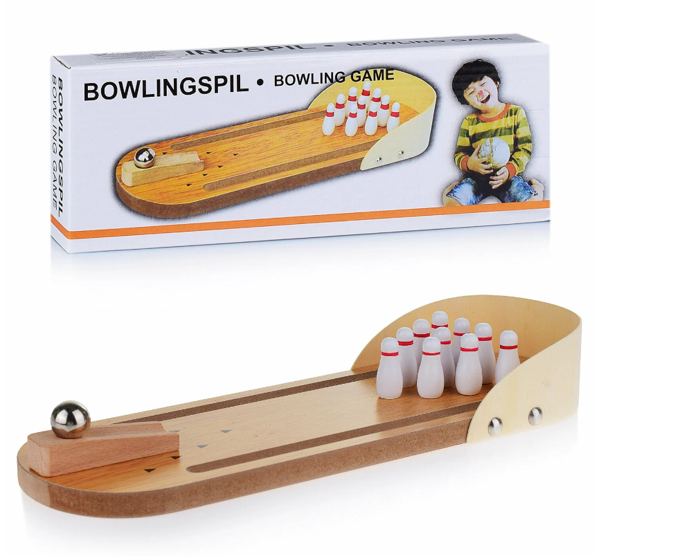 2шт Настольный боулинг деревянный. Мини-боулинг настольная игра для всей семьи.