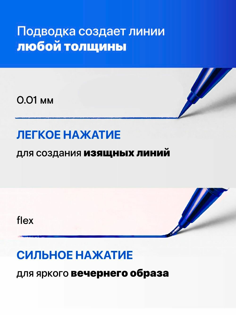Подводка для глаз синяя — фото 1