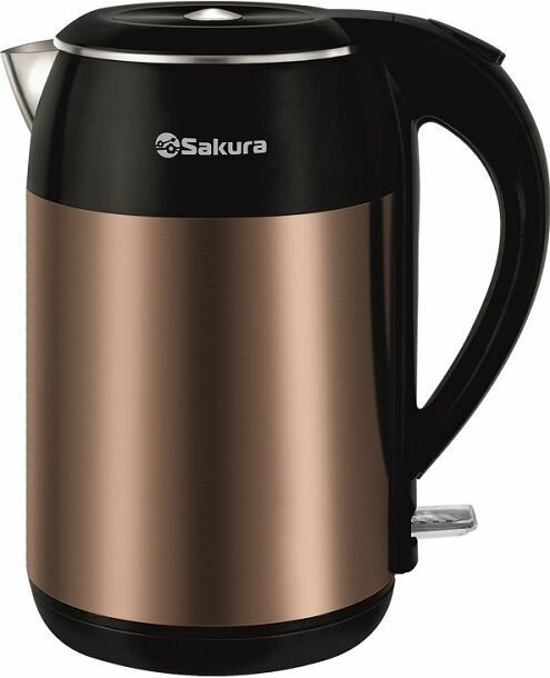 Чайник электрический SAKURA SA-2154C 1.8л Premium медн черн