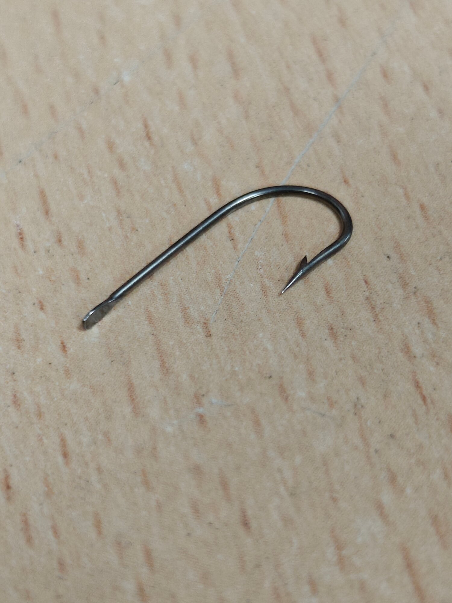 Крючок одинарный, с лопаткой, № ХII 5-0,8-16, Колюбакинский игольный завод, оксидирование BN, упаковка 20 шт.