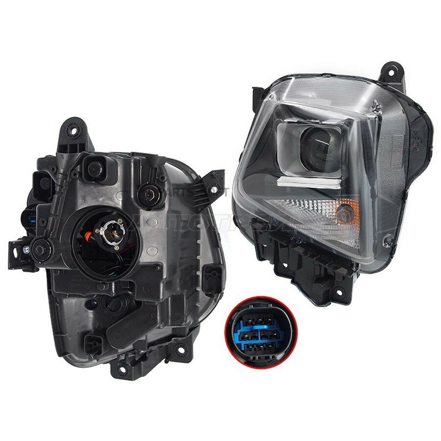 Фара Hyundai Tucson 21- (Слева/ Галоген/ С электрокорректором) от официального дистрибьютора, SAT, артикул ST12111T4L