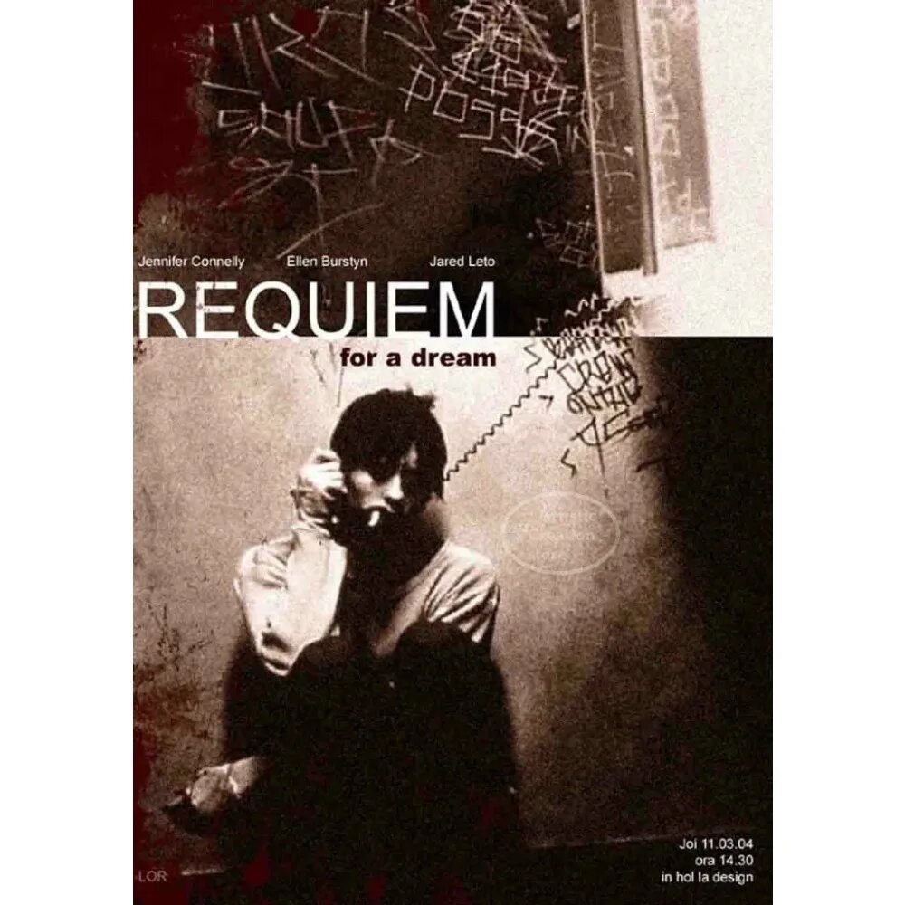 Постер фильма Requiem For A Dream, 20x30см, green