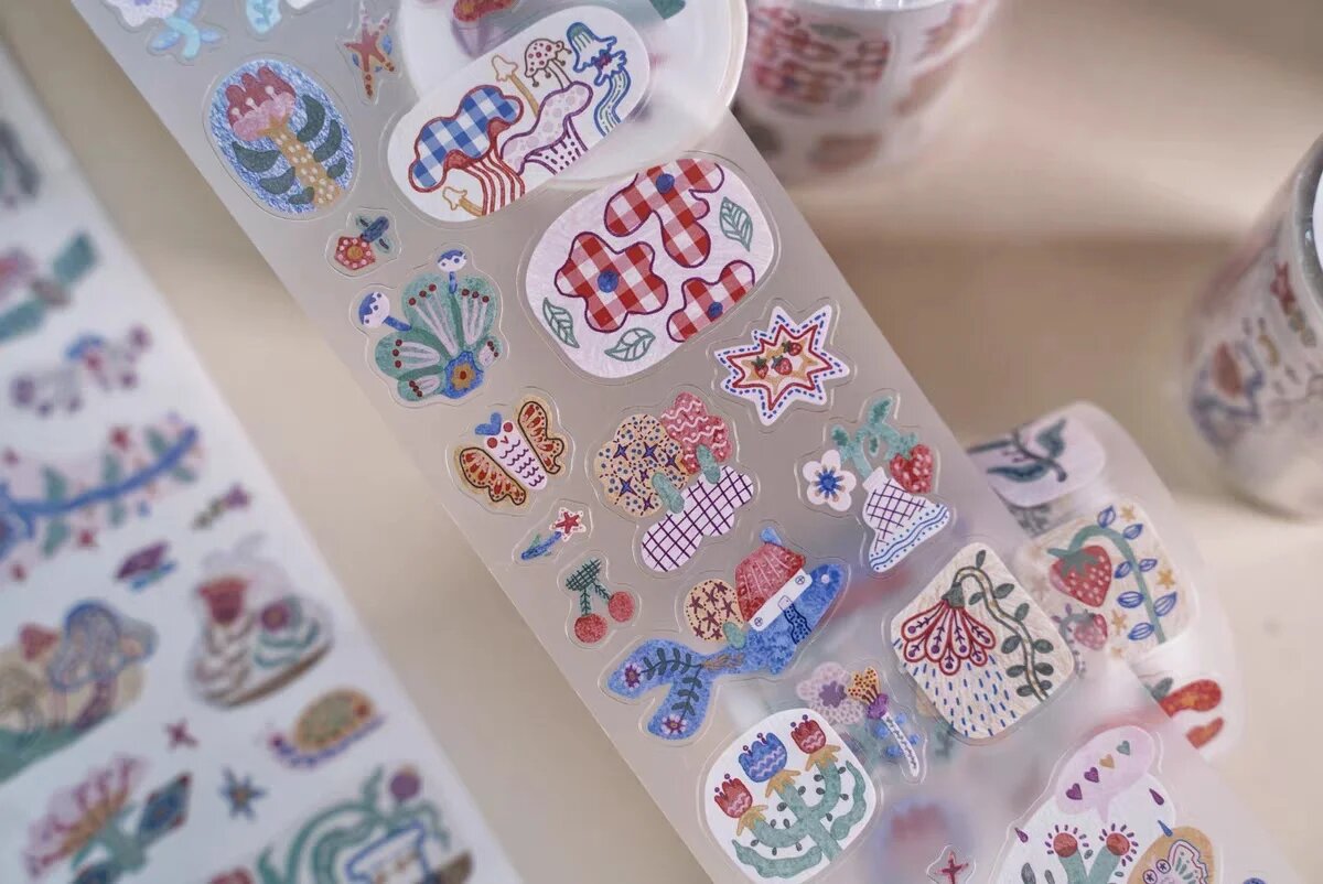 Декоративная лента Wollme Washi Tape, Цвет: HLJ 6X45CM