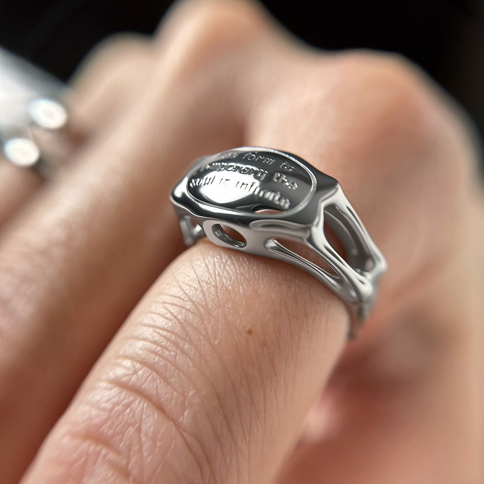 Кольцо, серебро, 925 проба