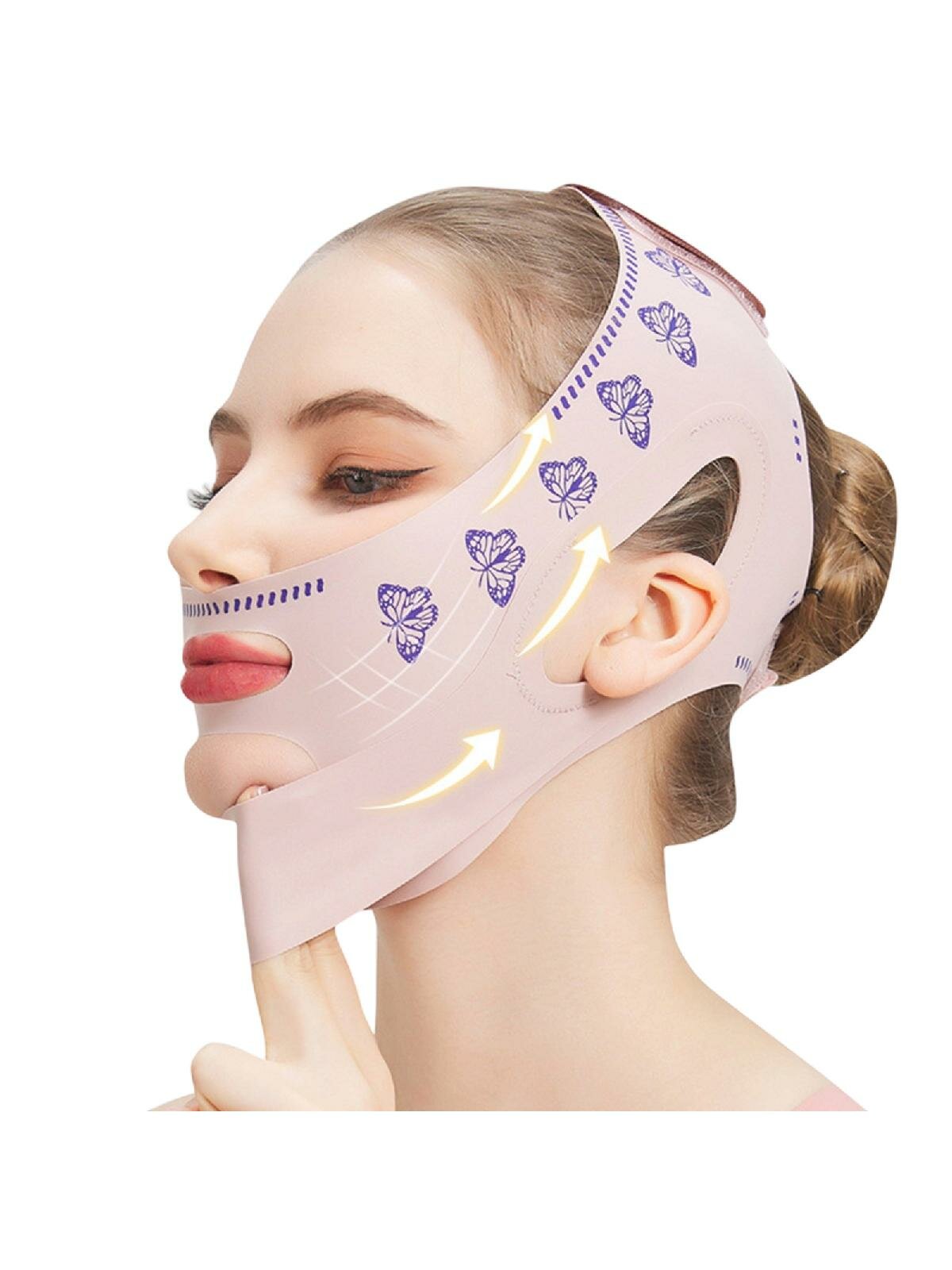 Дышащий подбородочный ремешок Butterfly Face Shapers Для мгновенного улучшения овала лица