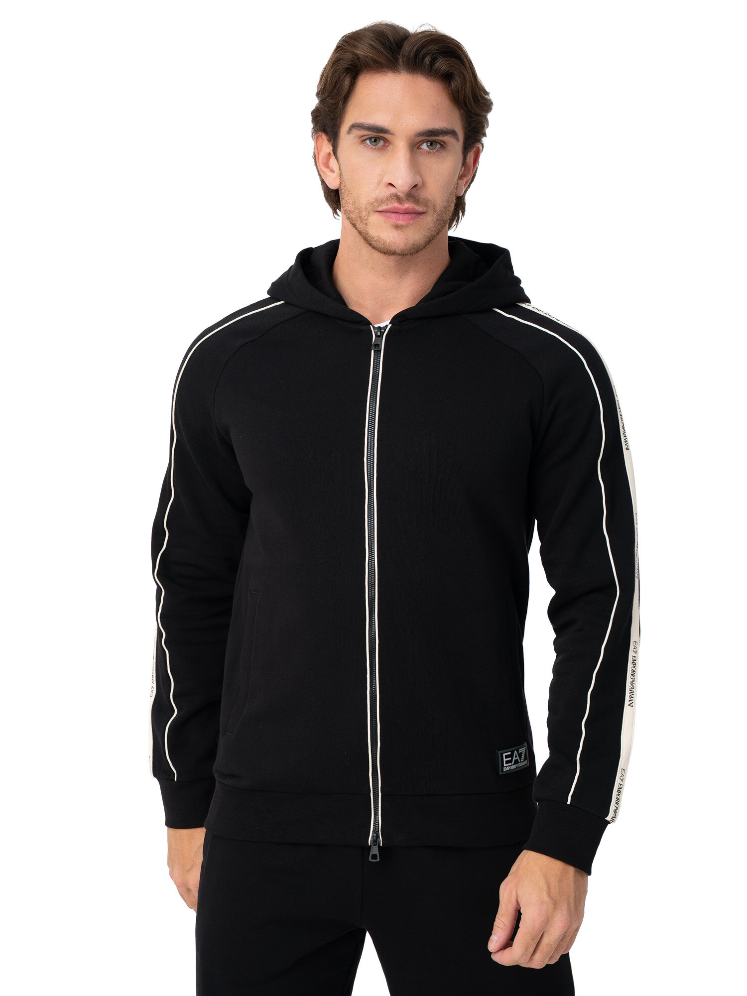 Толстовка спортивная Train logo series tape fz br m