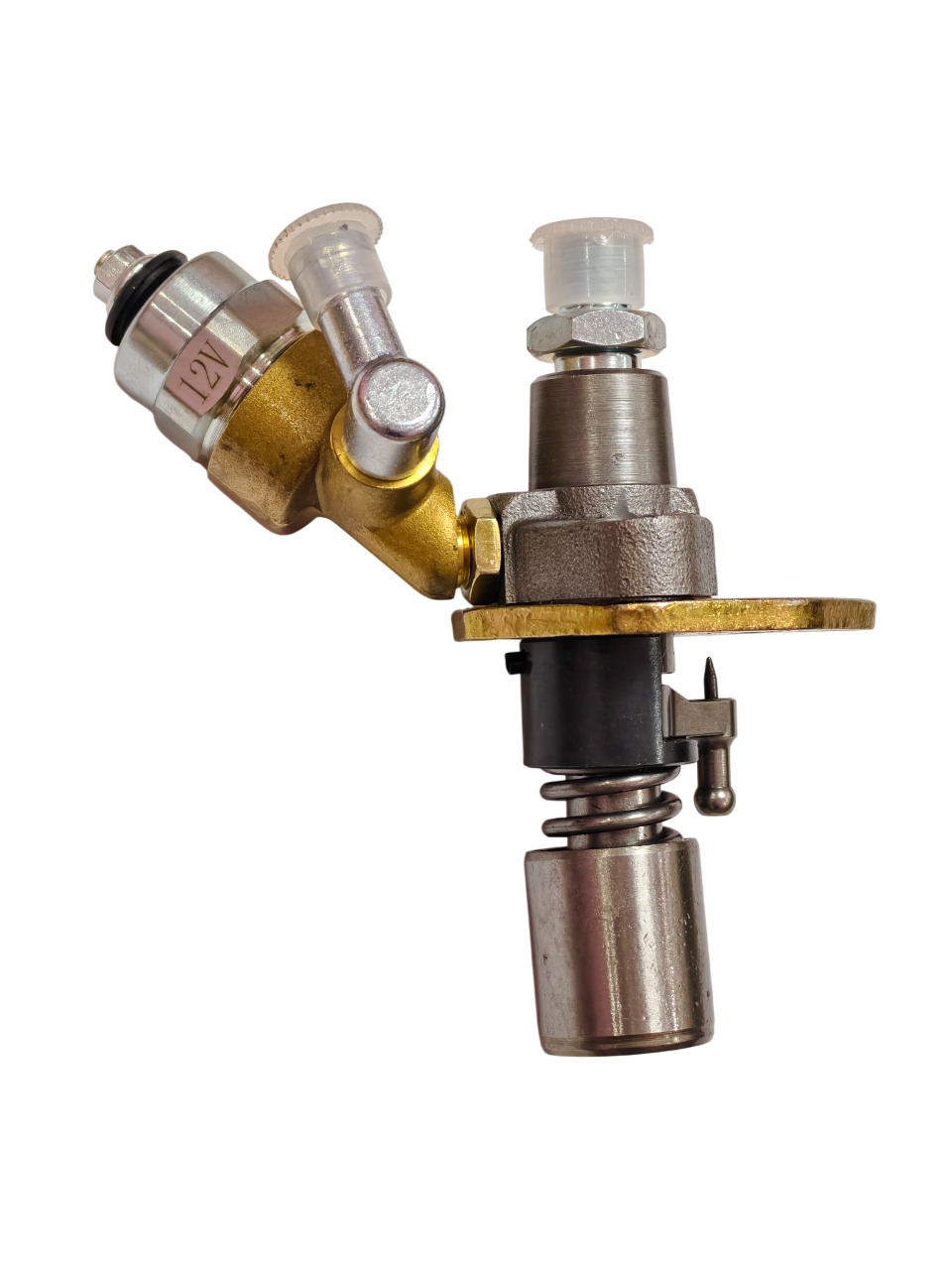 Топливный насос (ТНВД) дизельного двигателя 188F, 192F c электроклапаном (игла 16 мм, стакан - 27 мм.)