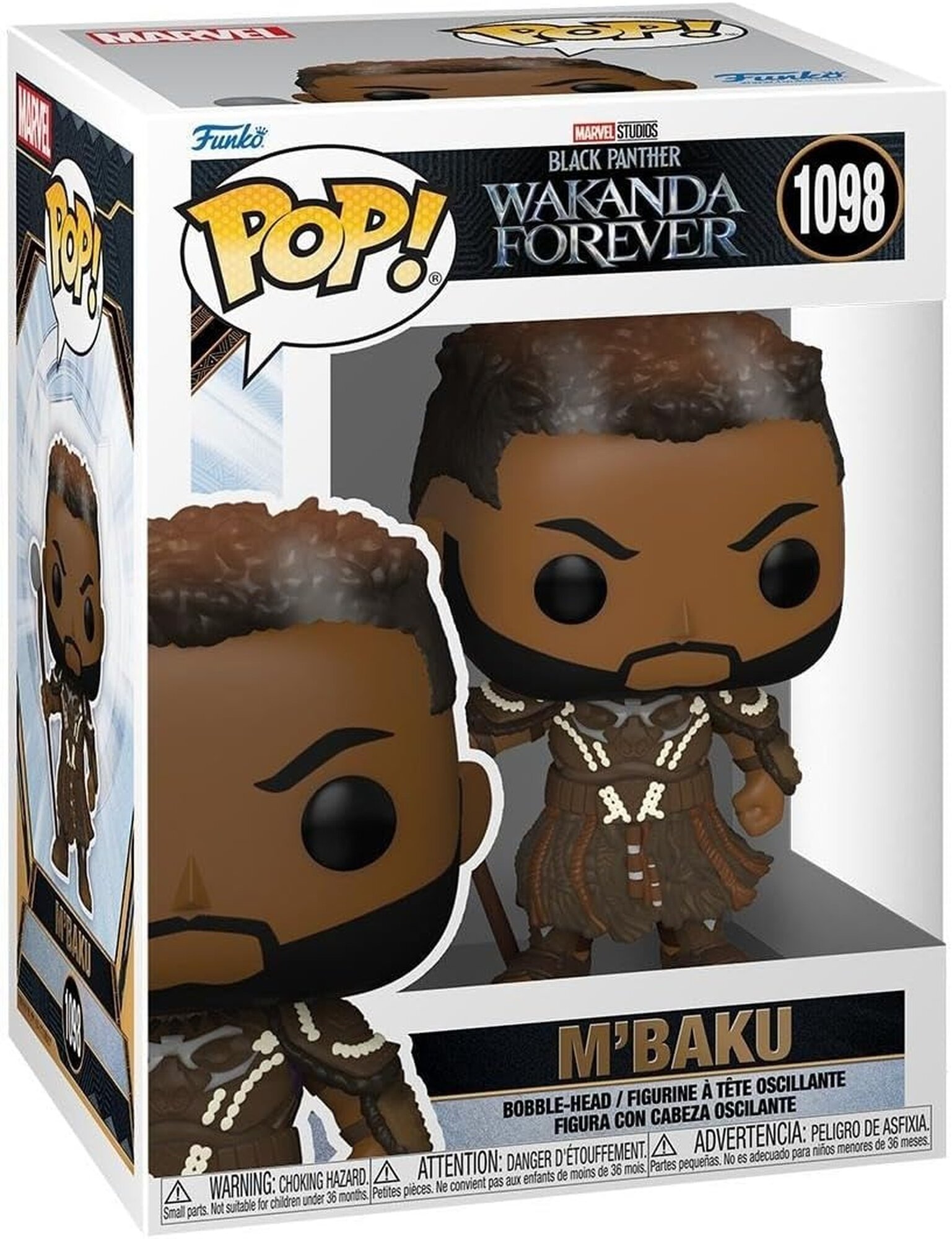Фигурки Funko Pop - Коллекционная фигурка MARVEL BLACK PANTHER Wakanda Forever m'Baku - Фанко 1098