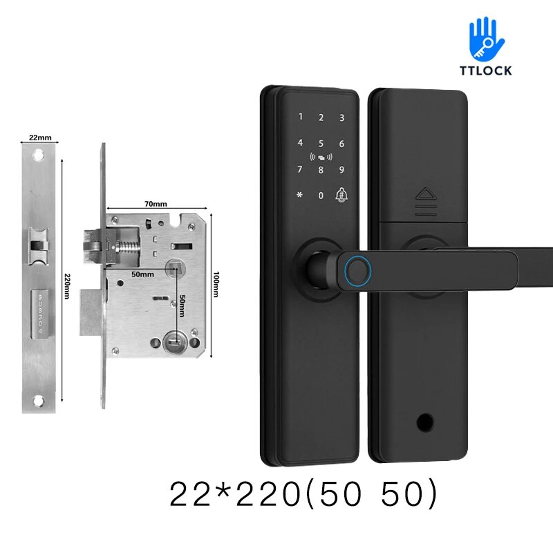 Умный дверной замок 2026 с Bluetooth TTLock 22x220 5050