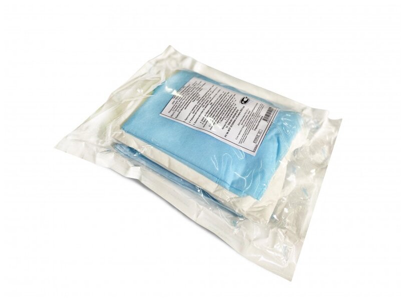 Комплект одноразового белья Гекса КБР-2 акушерский стерильный (8 предметов)