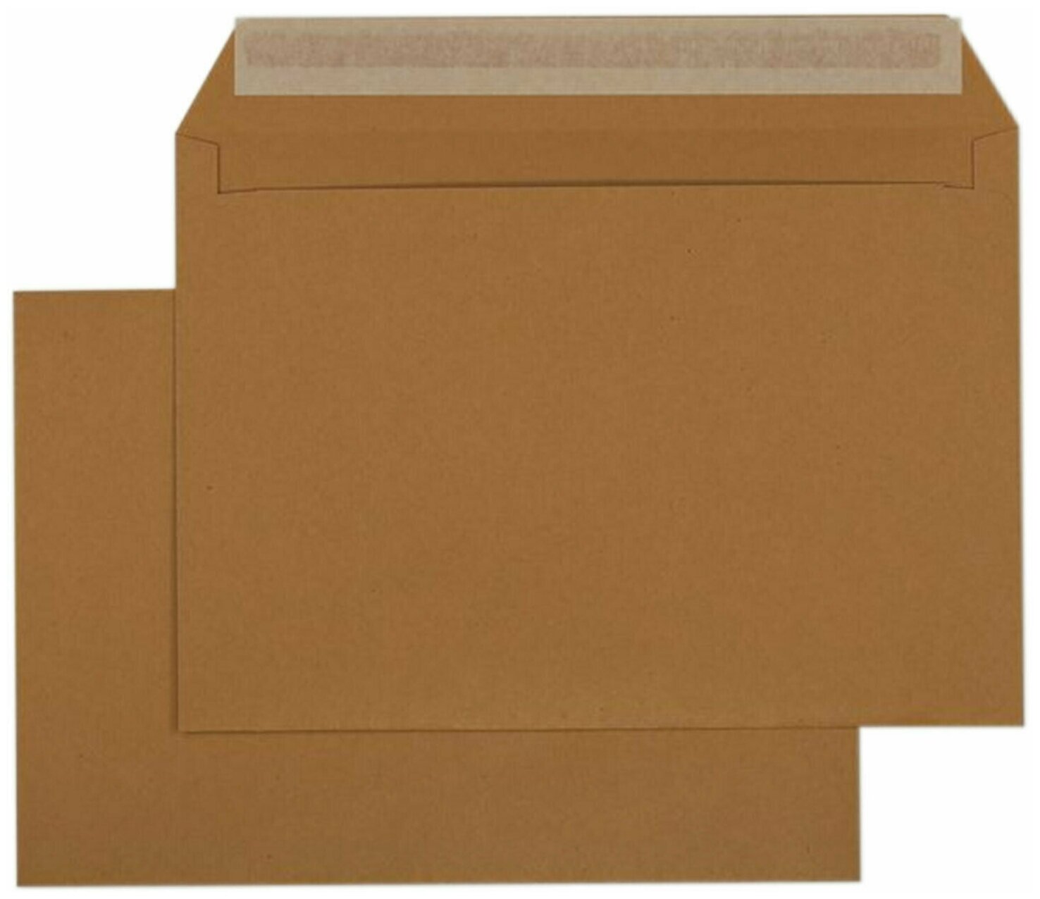 Конверты курт С4, 229х324 мм, крафт, отрывная лента, 90 г/м2, 250 шт (122135)