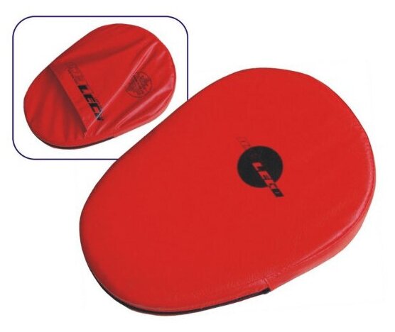 Лапа боксерская красная (1 шт.), размер 32 на 23 см.