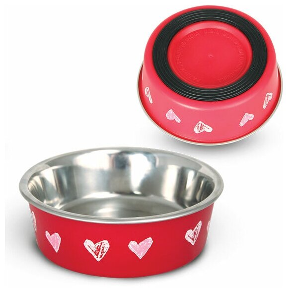 Triol Миска Сердца из нержавеющей стали 150 мл.