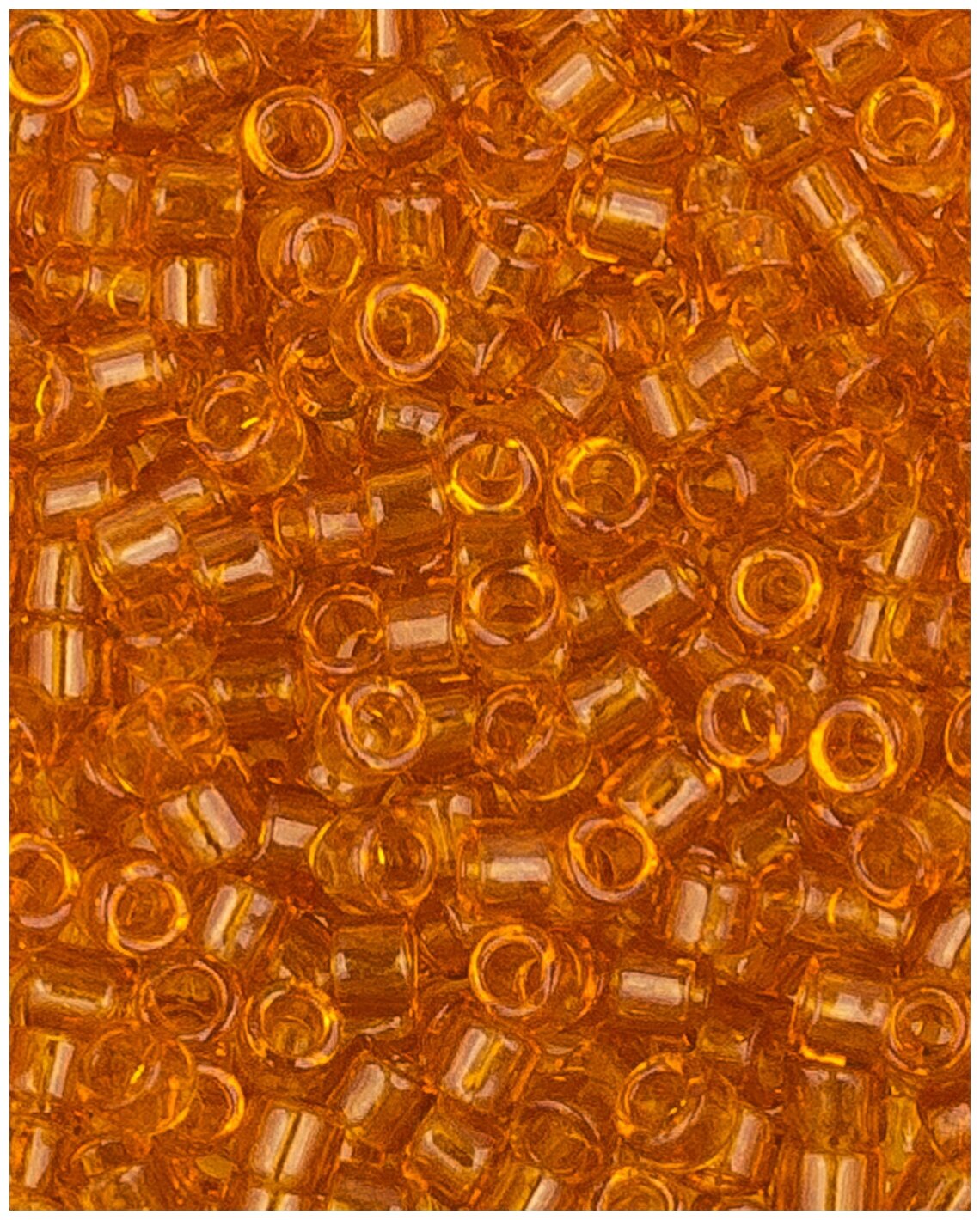 Японский бисер Toho Treasures, цилиндрический, размер 11/0, цвет: Прозрачный темный топаз (2C), 5 грамм